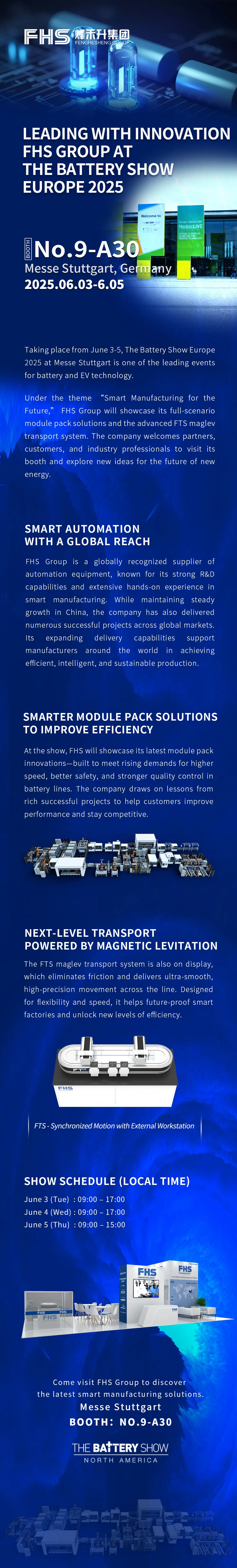 Exhibition Preview - FHS Group at The Battery Show Europe 2025 - FHS Group